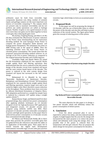 Review On 2:4 Decoder By Reversible Logic Gates For Low Power ...