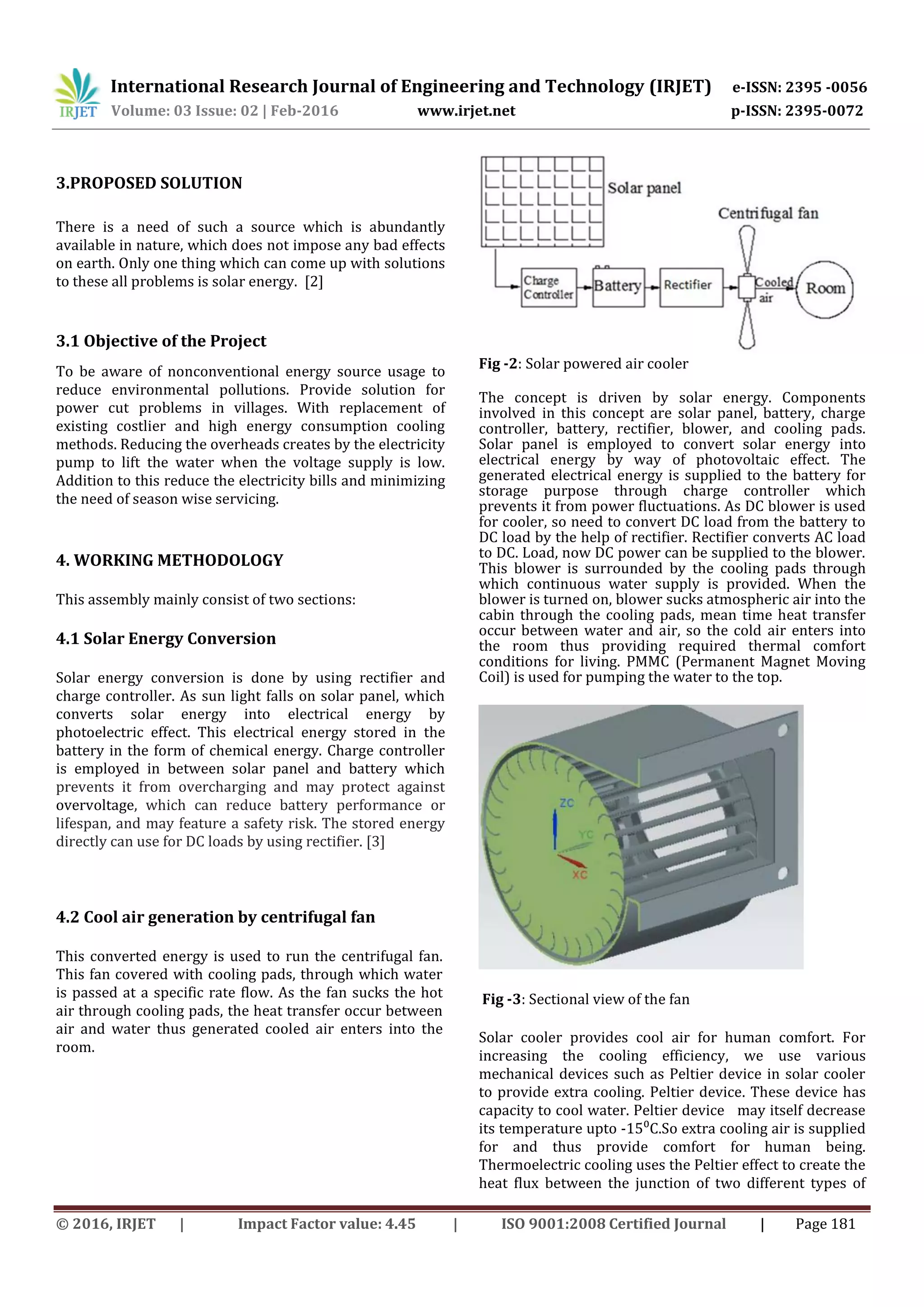 Design and Development of BLDC Motor Operated Solar Based Peltier ...