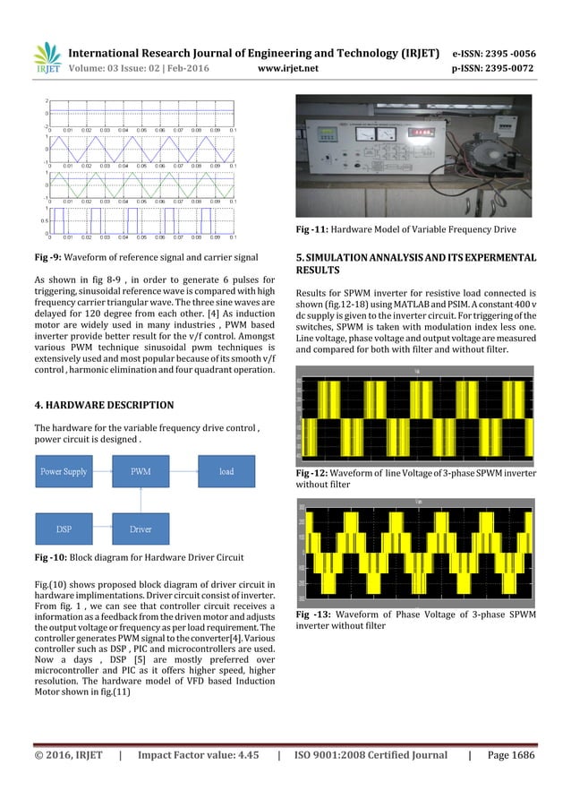Investigation in Induction Motor Starting and Speed Control with Variable Frequency Drive | PDF