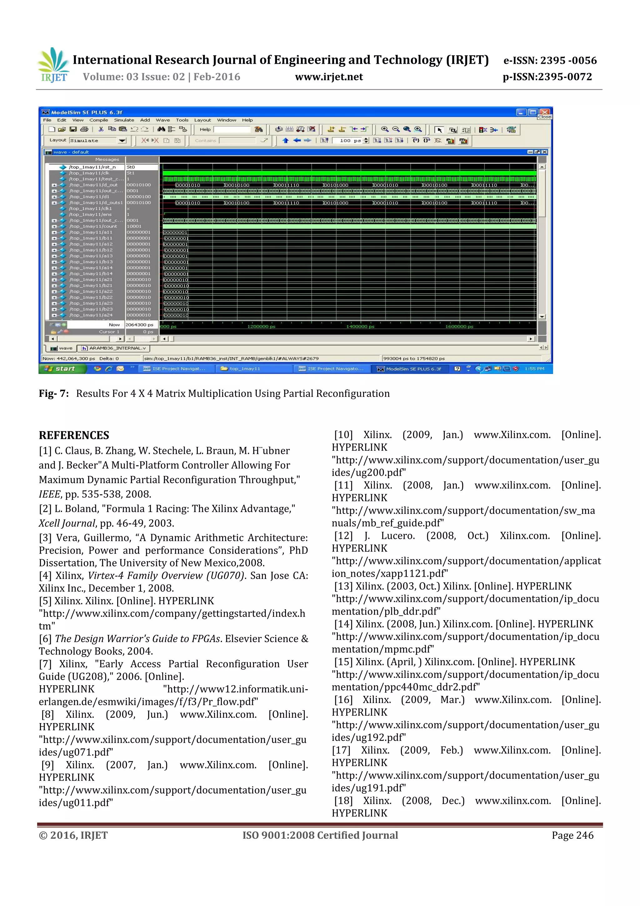 Performance Evaluation of FPGA Based Runtime Dynamic Partial ...