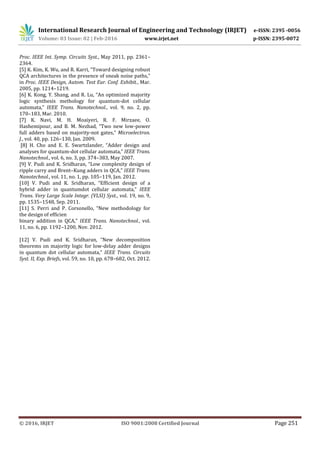 New Design Approach to Implement Binary Adder by Using QCA | PDF | Computer Peripherals | Computing