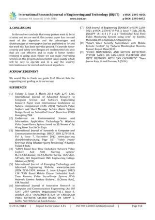 Survey Paper on Smart Surveillance System | PDF