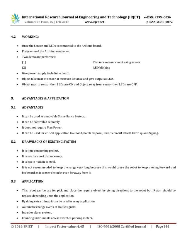 Obstacle Avoidance Robotic Vehicle Using Ultrasonic Sensor, Android and Bluetooth For Obstacle ...