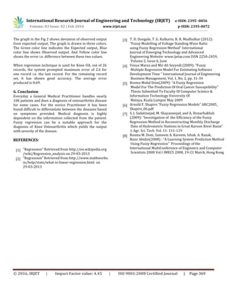 Fuzzy Regression Model for Knee Osteoarthritis Disease Diagnosis | PDF