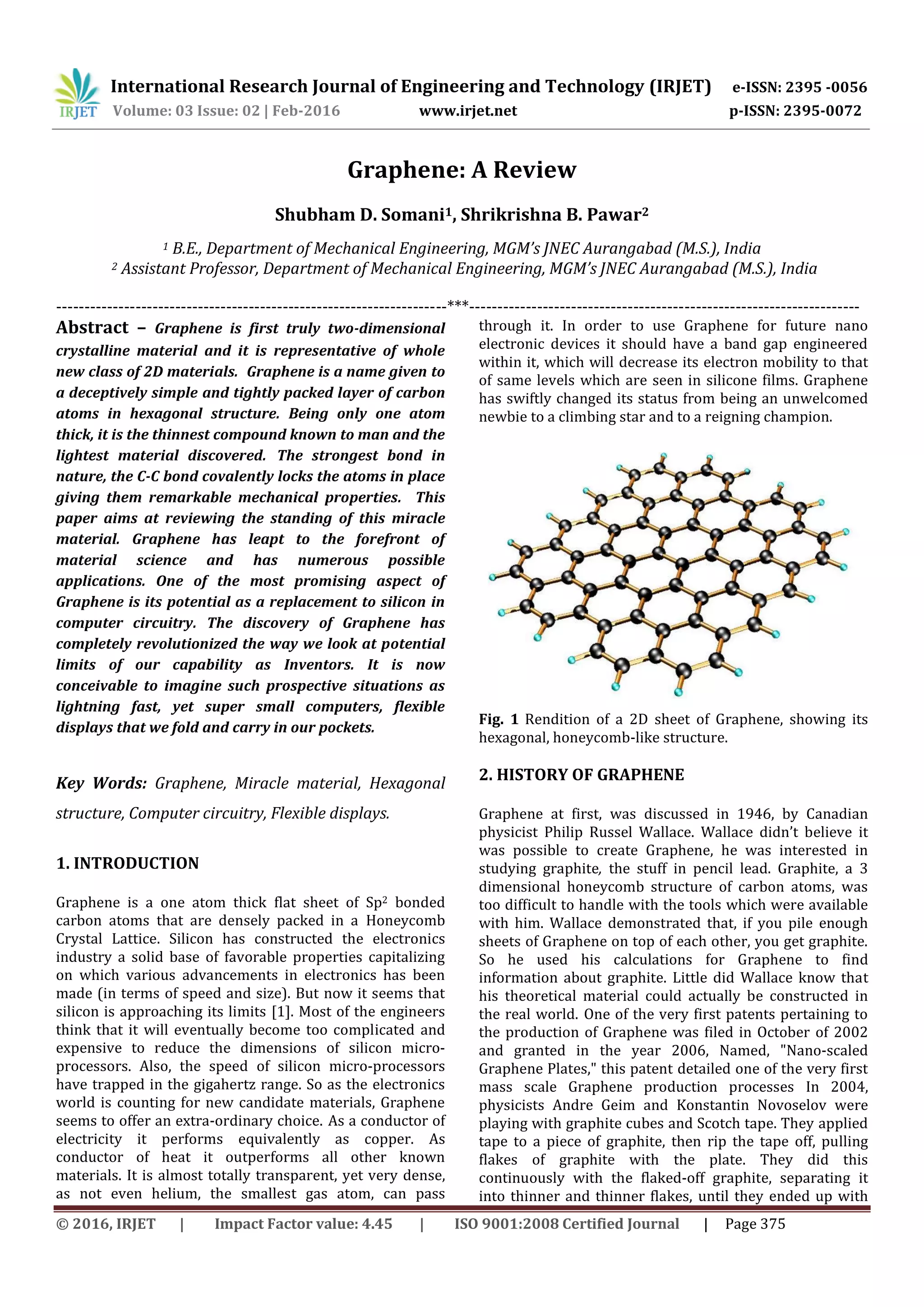 Graphene: A Review | PDF