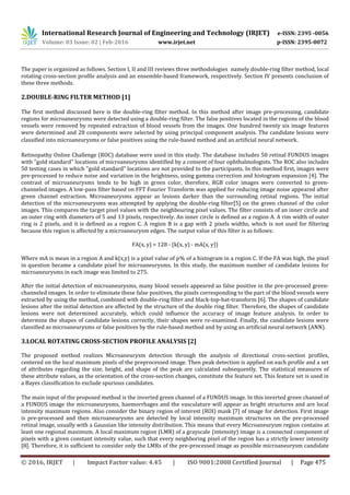 A Review of Various Retinal Microaneurysm Detection Methods For Grading Of Diabetic Retinopathy ...