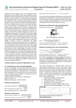 Design Optimization of Roller Chain Link Plate used in Sugar Industry | PDF | Physics | Science