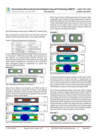 Design Optimization of Roller Chain Link Plate used in Sugar Industry | PDF | Physics | Science