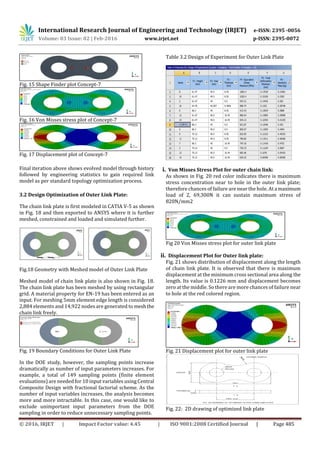 Design Optimization of Roller Chain Link Plate used in Sugar Industry | PDF | Physics | Science