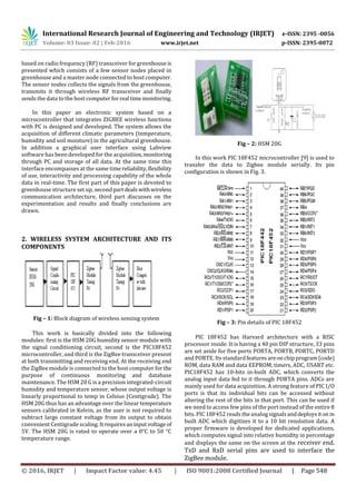 Wireless Sensor Network Based Precision Green House Management System | PDF | Gardening | Home ...
