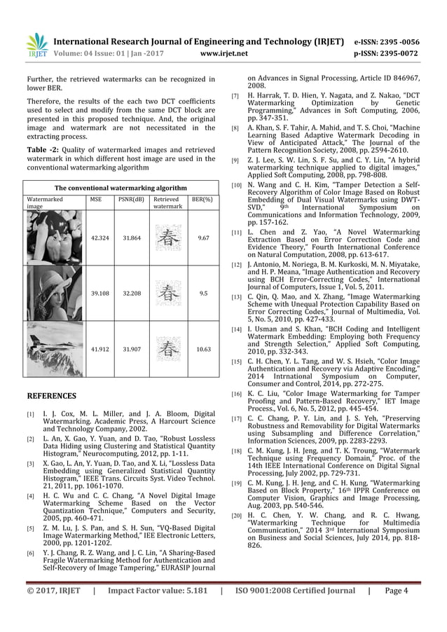 IRJET-A Blind Watermarking Algorithm | PDF