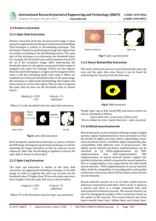 FPGA Implementation of Glaucoma Detection using Neural Networks | PDF
