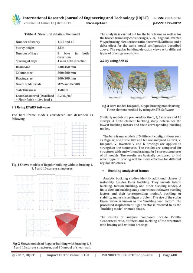 Buckling Analysis of RC Framed Structures with and without Bracings | PDF | Civil Engineering ...