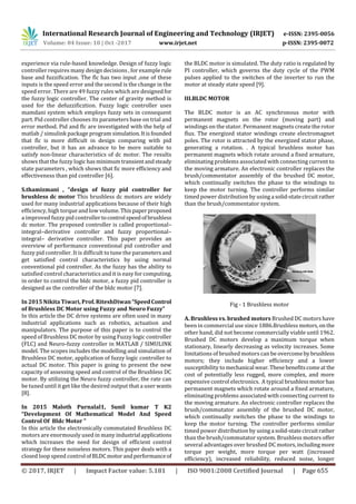 Speed Control of Brushless DC Motor using Different Intelligence Schemes | PDF | Internet of ...