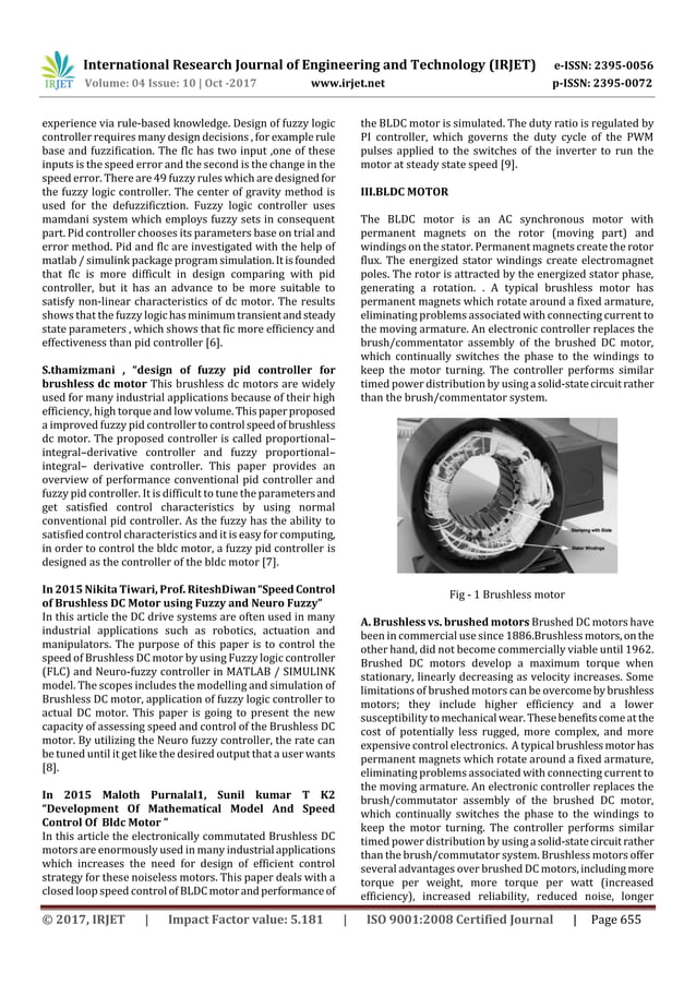 Speed Control of Brushless DC Motor using Different Intelligence Schemes | PDF | Internet of ...