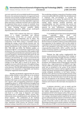 Review on Nanocoating for Bio-Implants | PDF | Chemistry | Science