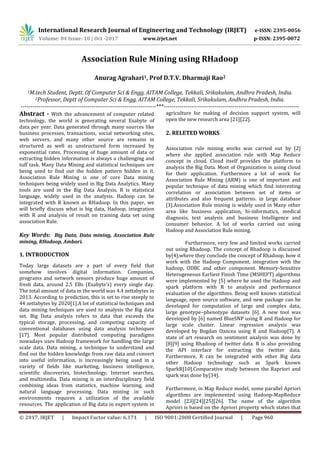 Association Rule Mining using RHadoop | PDF