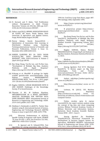 Association Rule Mining using RHadoop | PDF