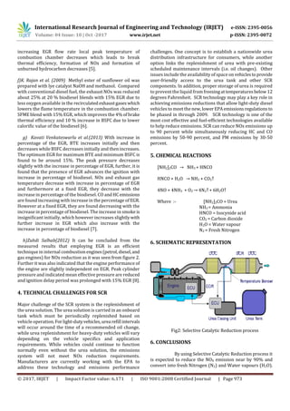 A Review on Various NOx Emission Reduction Techniques for C.I. Engine | PDF
