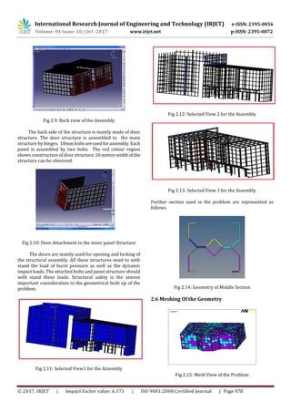 Computational Fluid Dynamic Analysis and Structural Analysis of Ribbed Panel Structure using FEA ...