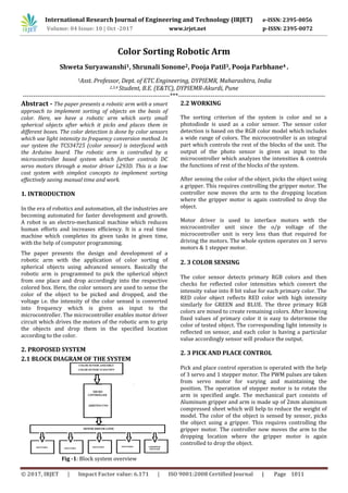 Color Sorting Robotic Arm | PDF | Computer Peripherals | Computing