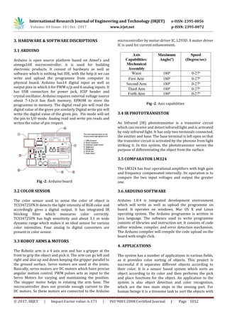 Color Sorting Robotic Arm | PDF | Computer Peripherals | Computing