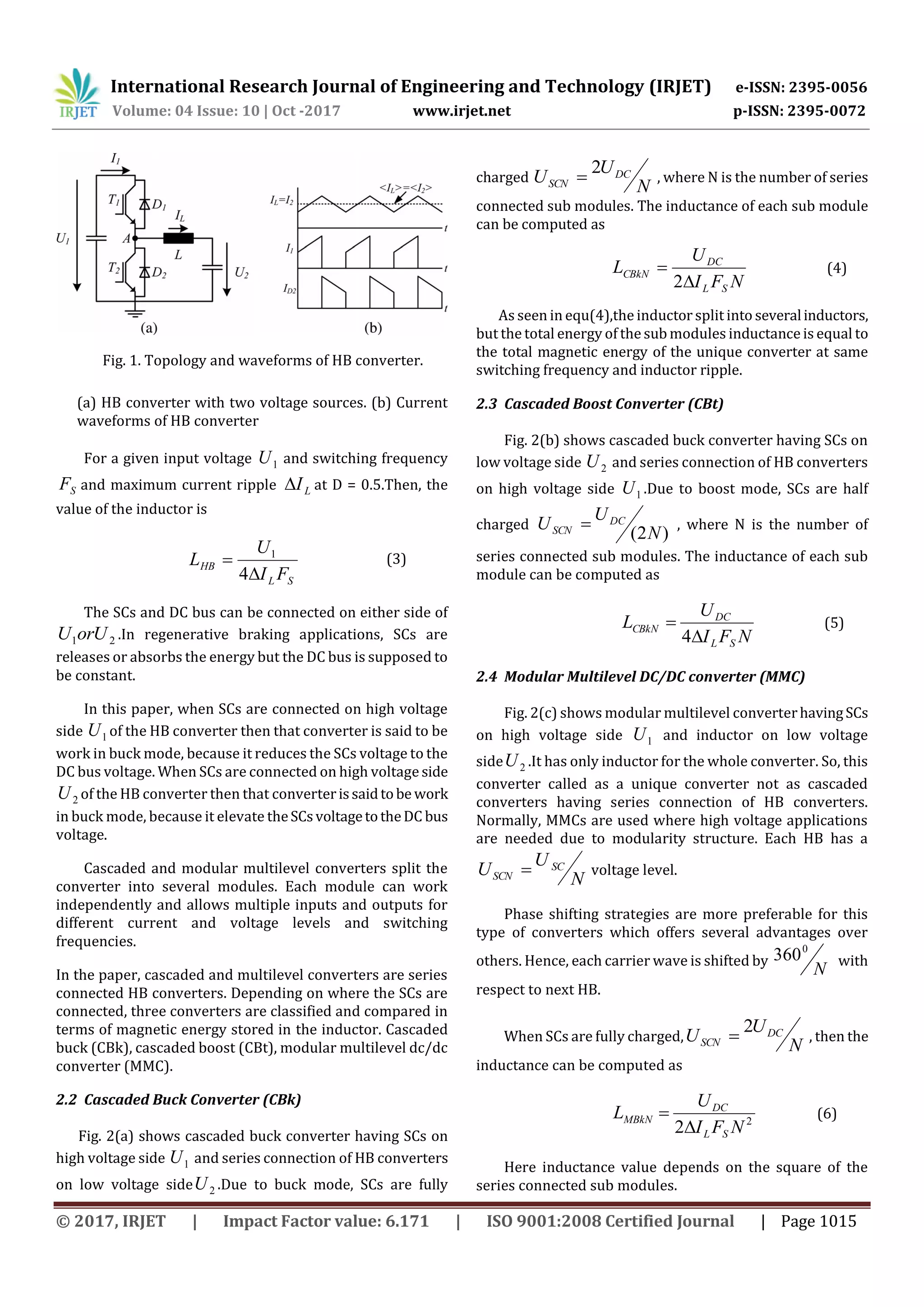 Control Of A Modular Multilevel Dc Dc Converter For Regenerative Applications Pdf Radio