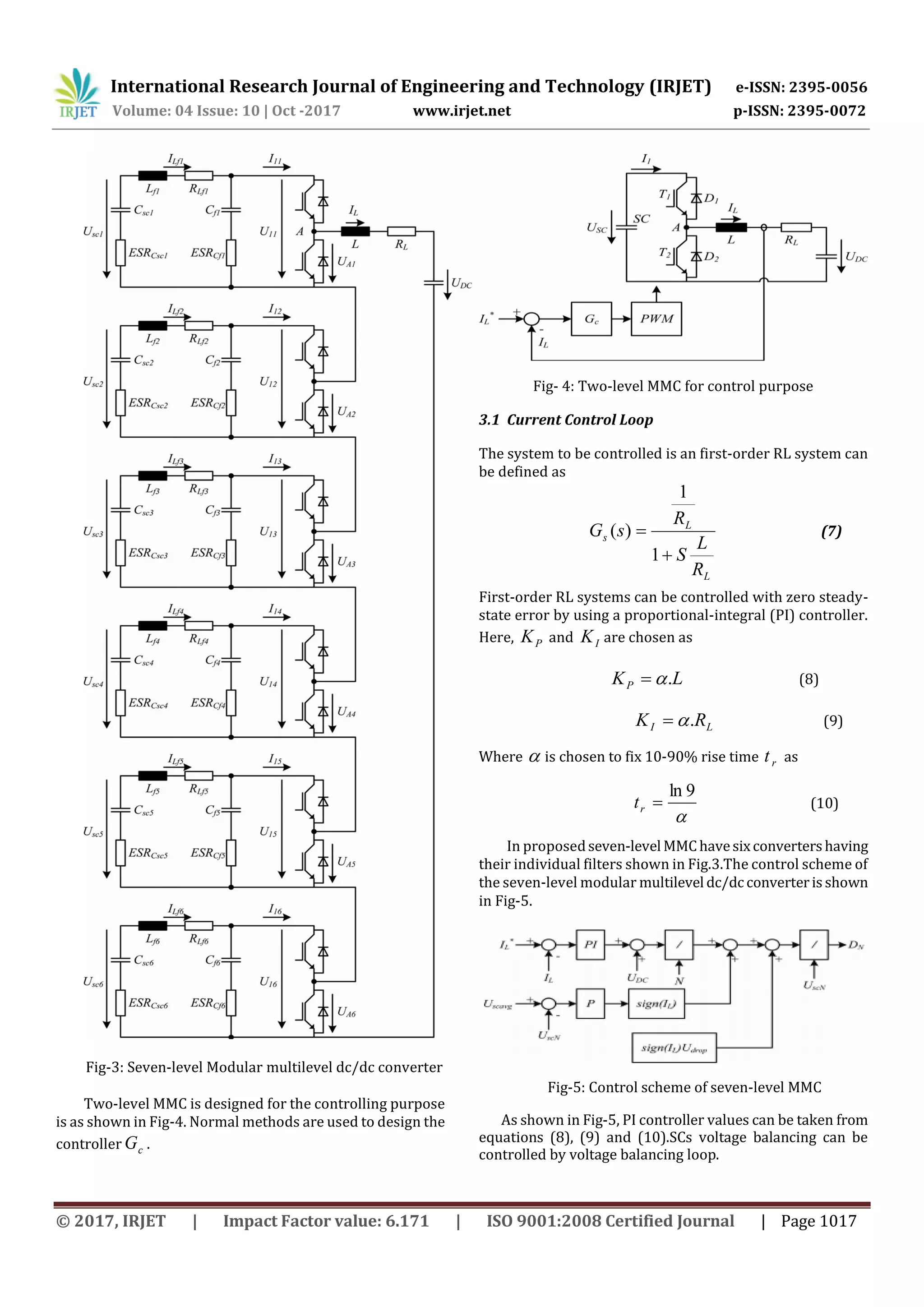 Control Of A Modular Multilevel Dc Dc Converter For Regenerative Applications Pdf Radio
