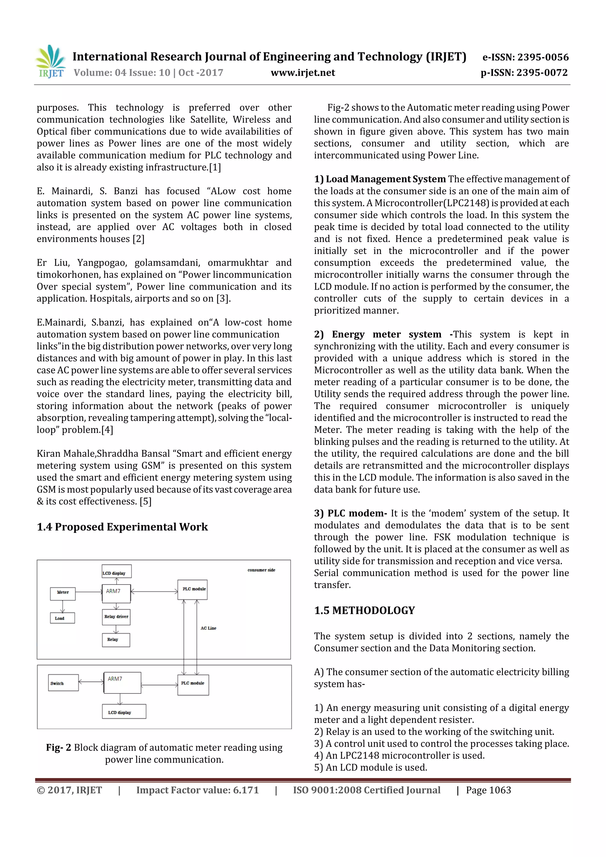 Automatic Meter Reading using PLC | PDF