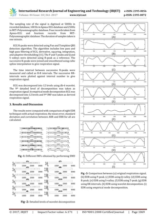 Reconstruction of Respiratory Signal from ECG | PDF | Heart and Cardiovascular Diseases ...