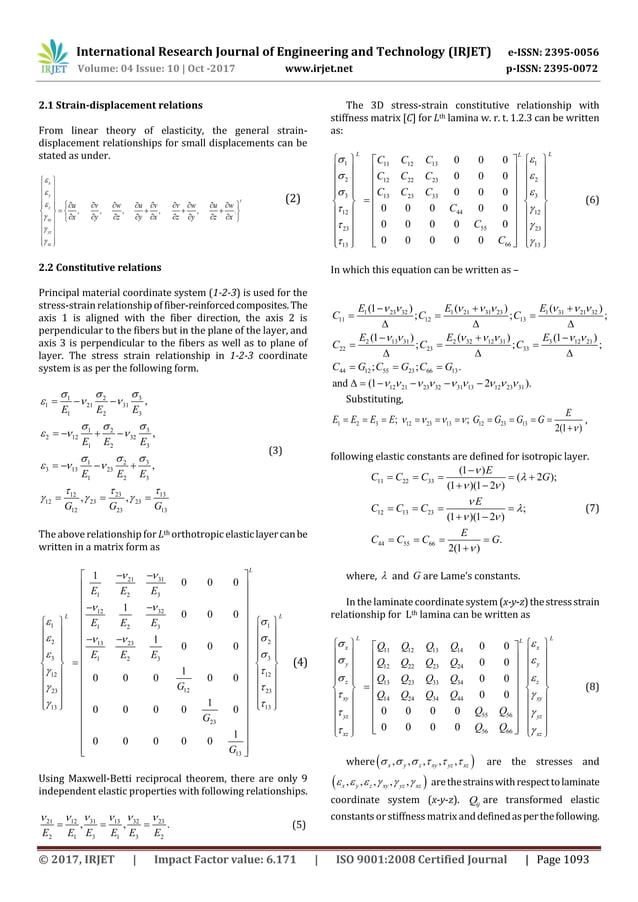 Higher Order Normal Shear Deformation Theory For Static Fg Rectangular Plates Pdf