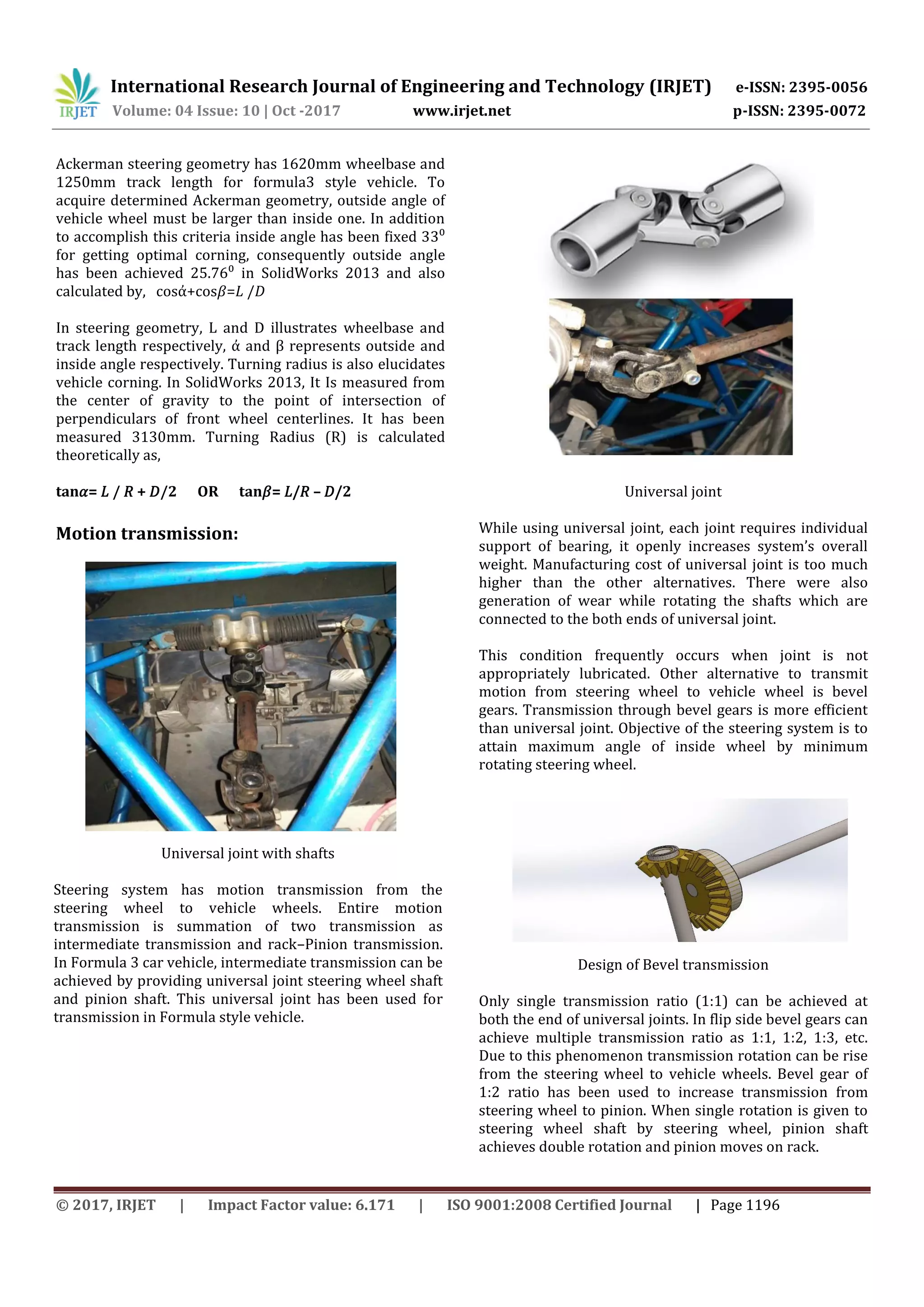 Design and Optimization of Steering System | PDF