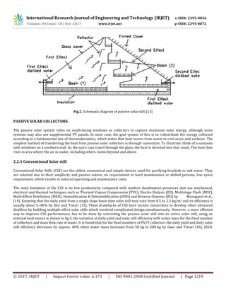 A Review on Modified Solar Stills with Thermal Energy Storage and Fins | PDF