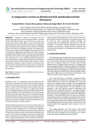 Comparative Review on Reinforced Soil and Reinforced Soil Structures | PDF
