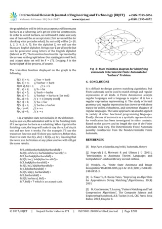 Pattern Matching using Computational and Automata Theory | PDF