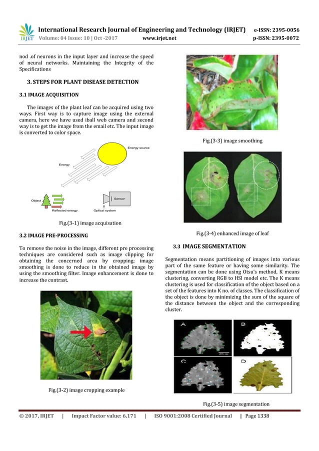 Plant Monitoring using Image Processing, Raspberry PI & IOT | PDF