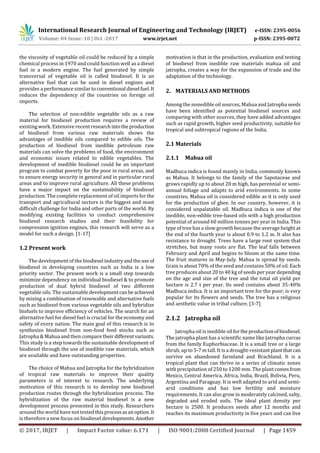 Comparative Analysis of CI Engine Fuelled with Mahua oil & Jatropha oil ...
