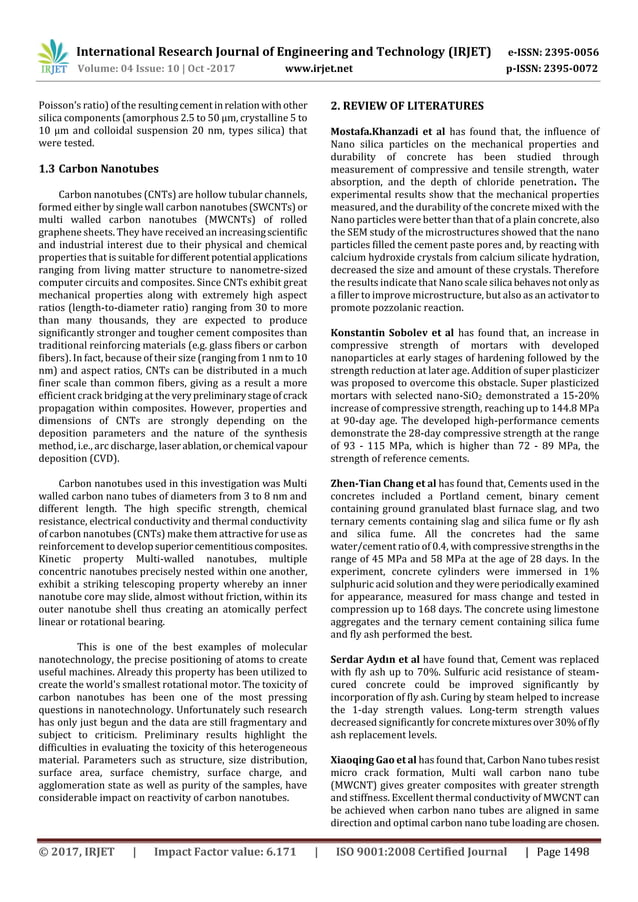 Analyzing the Microstructural Properties of Nanomaterial in OPC by SEM, TEM, XRD and Corrosion ...