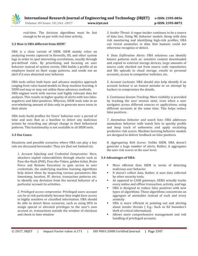 Big Data Security Challenges: An Overview and Application of User Behavior Analytics | PDF