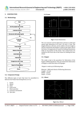 Development of Potato Harvesting Model | PDF