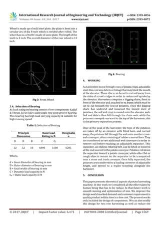 Development of Potato Harvesting Model | PDF