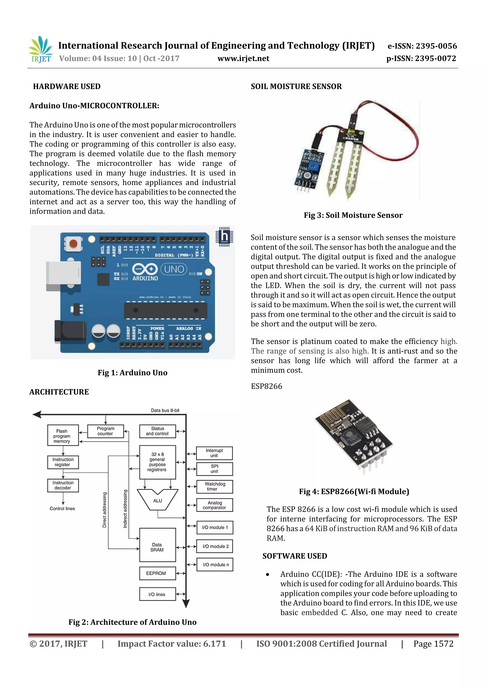 Automatic Irrigation System using IoT. | PDF | Agriculture | Industries