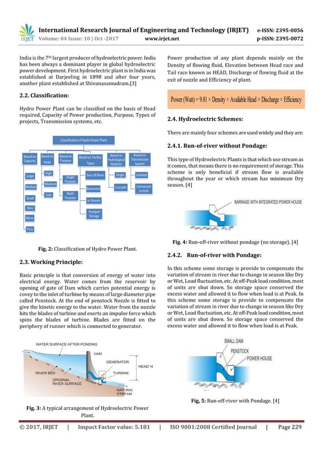 Scenario of Small Hydro Power Projects in India and its Environmental ...