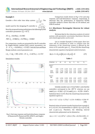Computation of Simple Robust PI/PID Controller Design for Time-Delay Systems using Numerical ...