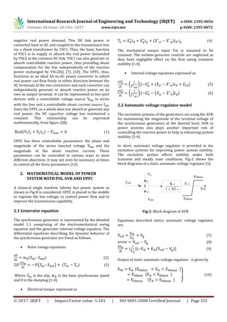 Design and Analysis of Power System Stabilizer and Unified Power Flow Controller for ...