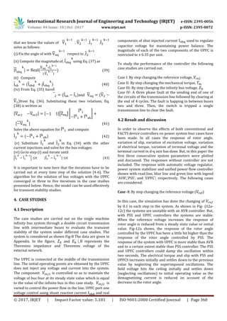 Design and Analysis of Power System Stabilizer and Unified Power Flow Controller for ...