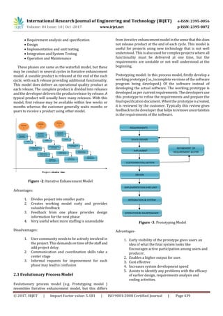 A Comparative Study of Different types of Models in Software ...