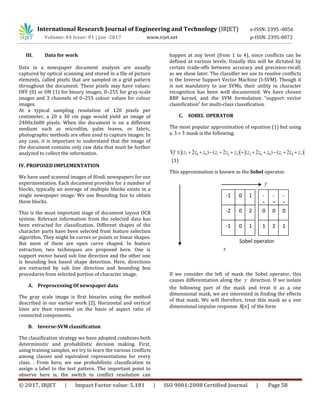 IRJET- Document Layout analysis using Inverse Support Vector Machine (I-SVM) for Hindi News ...