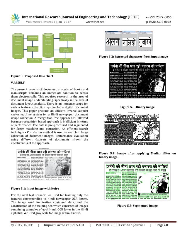 IRJET- Document Layout analysis using Inverse Support Vector Machine (I-SVM) for Hindi News ...