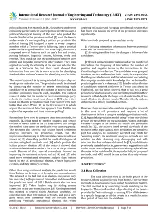 Twitter Based Election Prediction and Analysis | PDF